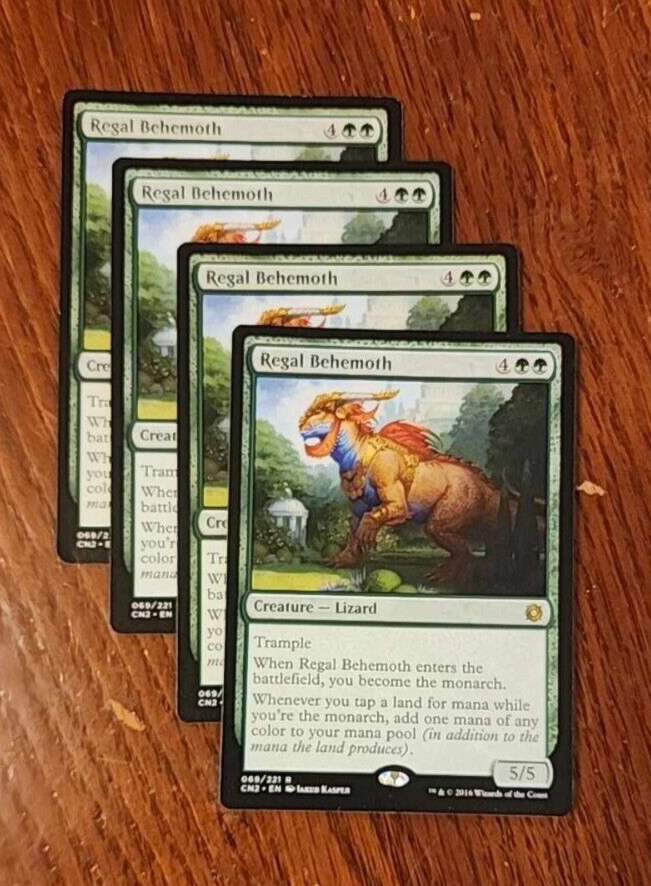 4x Regal Behemoth rare creature cards - Conspiracy: Take the Crown - NM ...