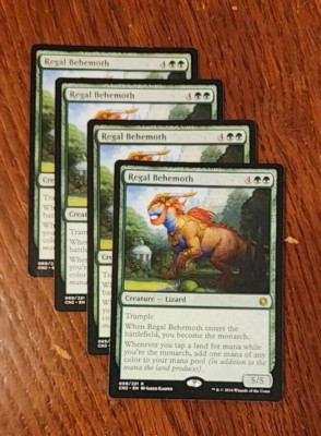 4x Regal Behemoth rare creature cards - Conspiracy: Take the Crown - NM ...