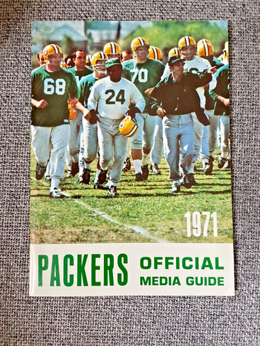 1971 Green Bay Packers NFL Football Press Book Media Guide HOF WILLIE ...