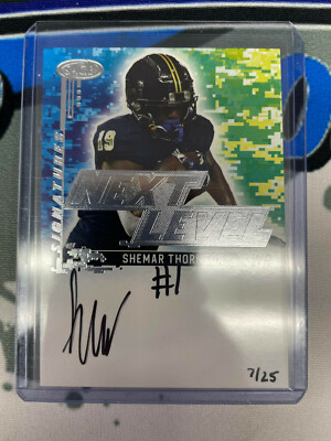 2022 SHEMAR THORNTON SAGE LOW SERIES AUTOGRAPH SILVER PARALLEL NEXT ...