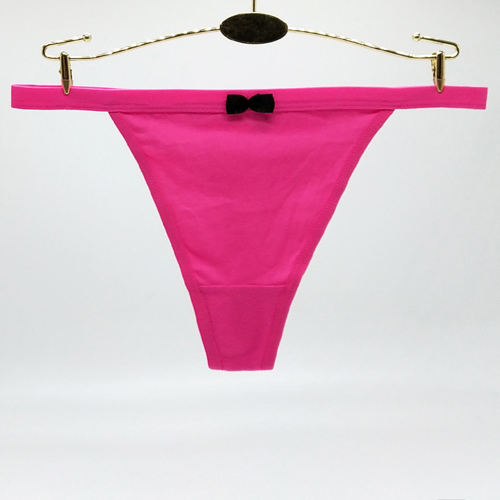 6 Pack Women's Cotton Underwear Sexy Ladies Thongs G-string Knickers ...