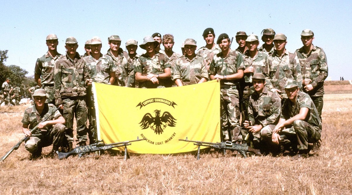 Rhodesian Light Infantry Rhodesian Light Infantry Officers During The