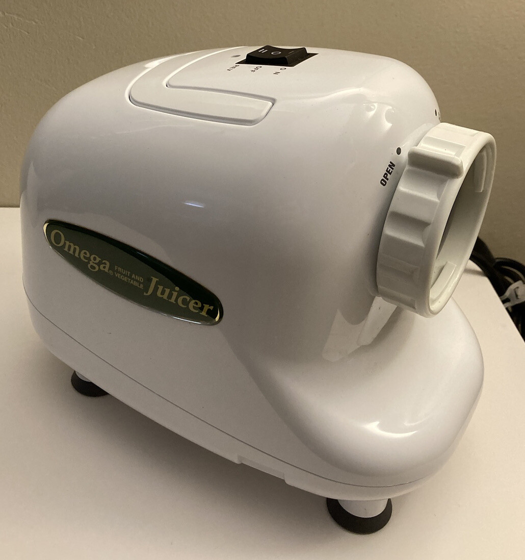 Omega Juicer Model 8003 White 150W *MOTOR BASE UNIT ONLY* Tested And ...