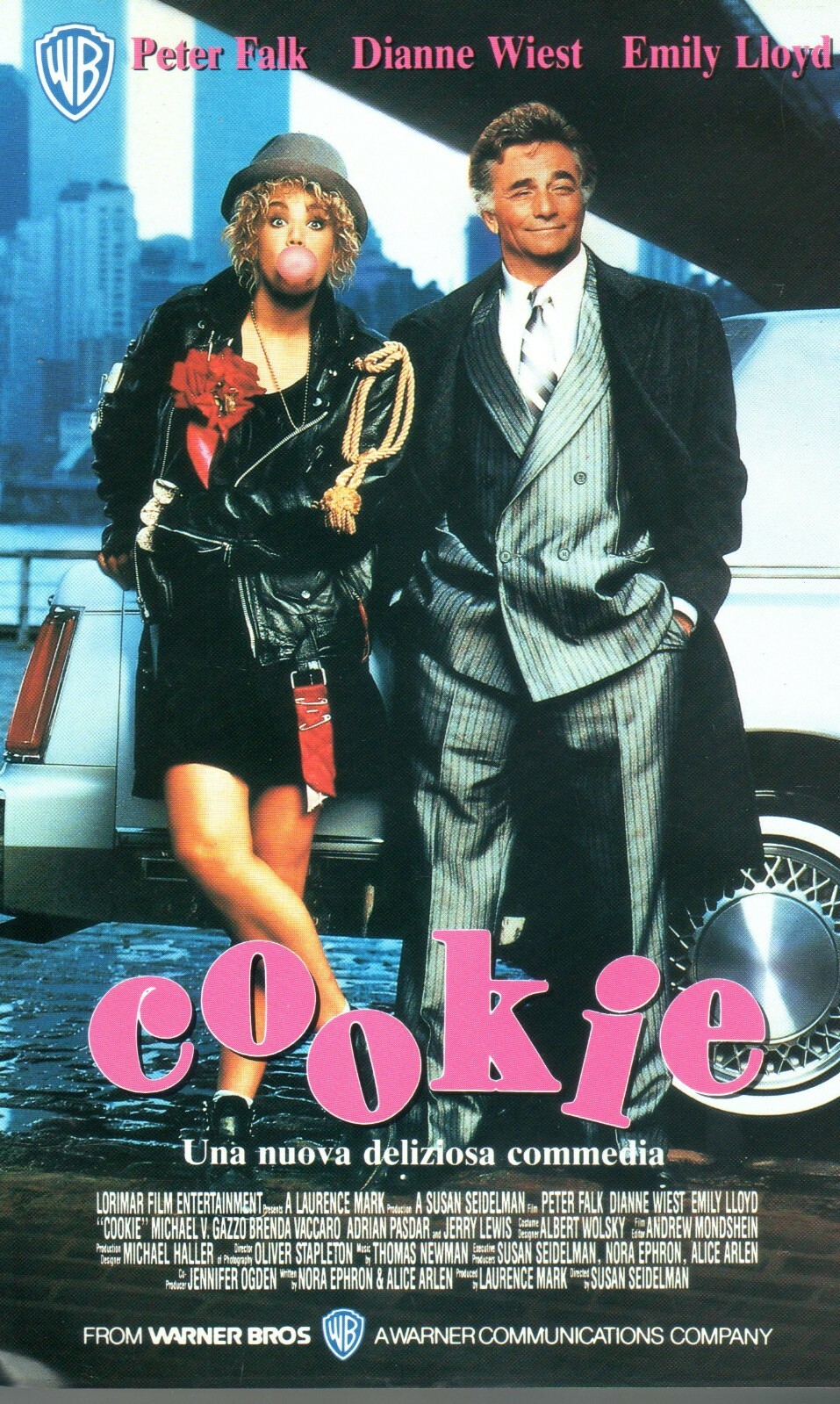 COOKIE (Usa 1989) - VHS Warner 1a Ed. Peter Falk Dianne Wiest Brenda ...