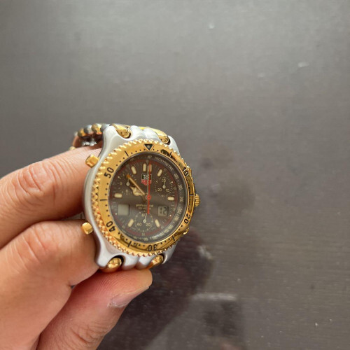 Tag Heuer Senna Split Chrono Gold Combi CG1122 Quartz | eBay