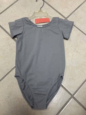 Childs XL (10-12) Gray Dance Costume Gymnastics Bodysuit Leotard NWT | eBay