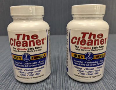 Lot of 2 x The Cleaner Men's 7 Day Formula Ultimate Body Detox Fast ...