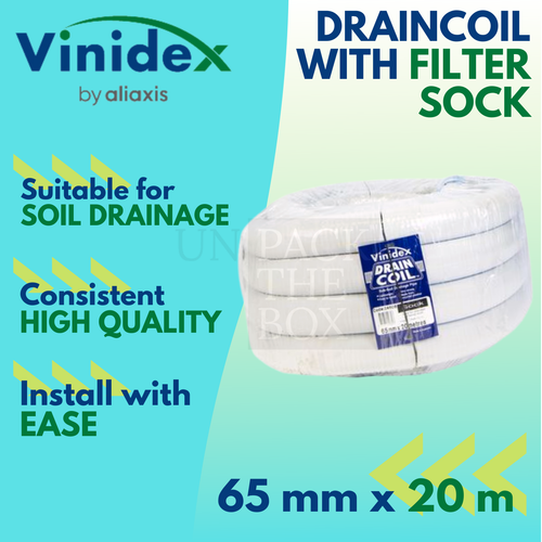 Drainage Pipe Sock Filter Draincoil Corrugated Easy Install Flexible ...