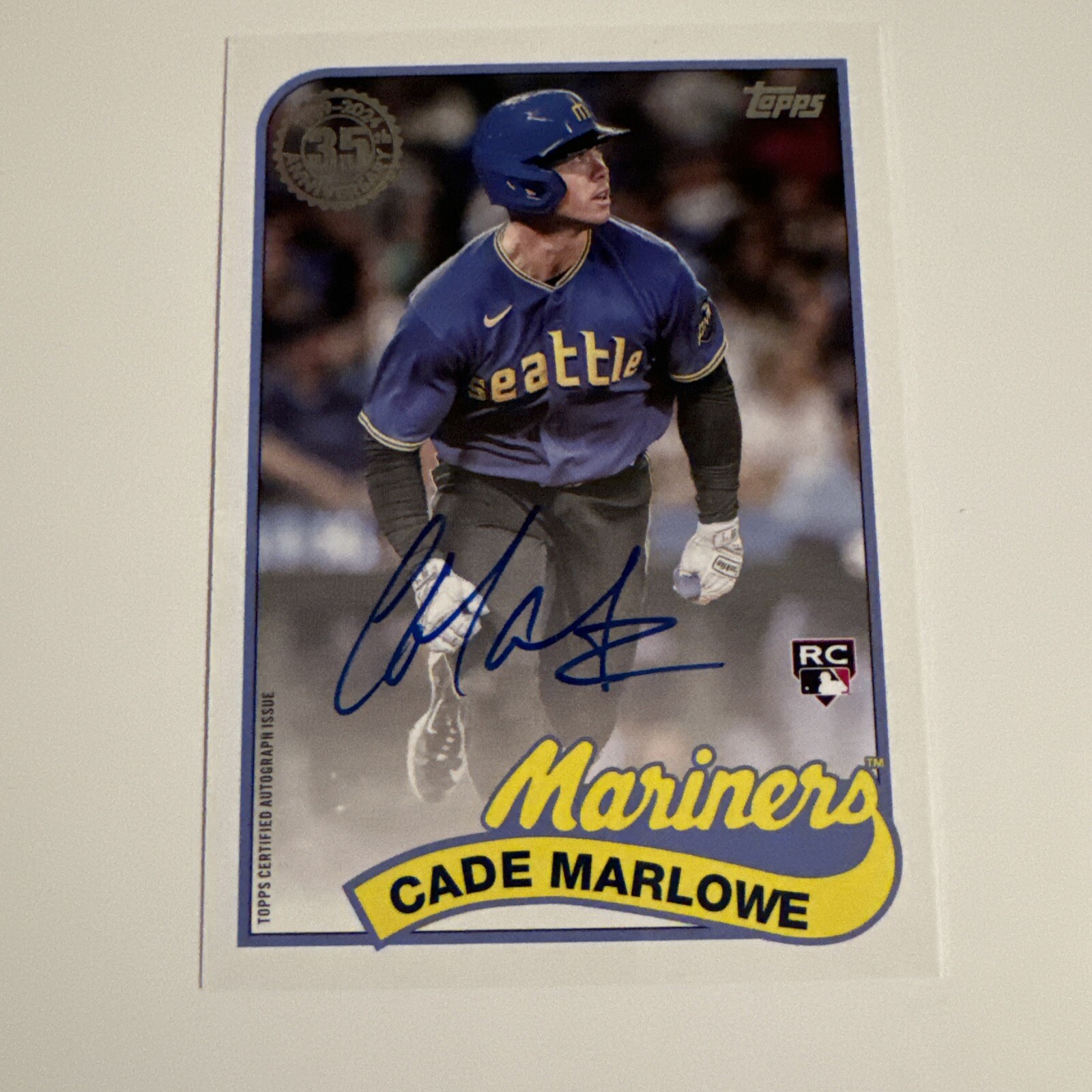 Cade Marlowe 2024 Topps Series 1 Retro 1989 Rookie RC Auto #89BA-CMA ...