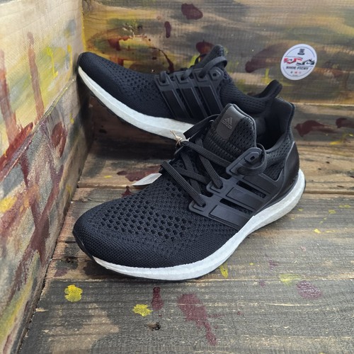 ($160) Adidas Ultraboost 1.0 Double Black White 4Y/ Womens 5 HQ4218 NEW ...
