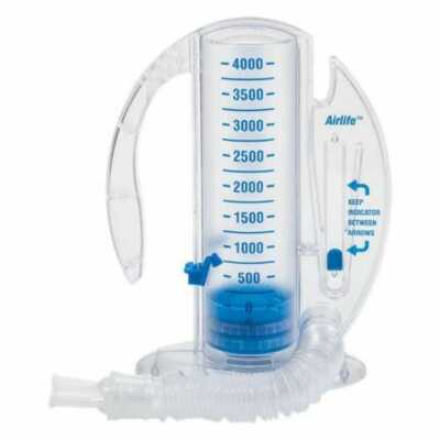 AirLife Volumetric Incentive Spirometer with One-Way Valve 4000 mL, 1 ...