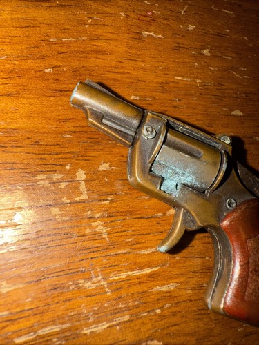Antique Vintage Toy Mini Cap Gun Pistol Working Cast Iron Old Patina ...