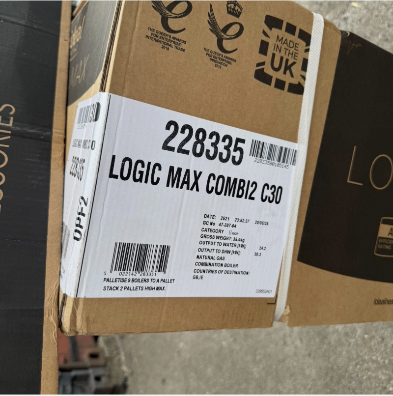 Ideal Logic Max Combi2 C30 30kW Gas Combi Boiler Only 1299£ INC VAT ...