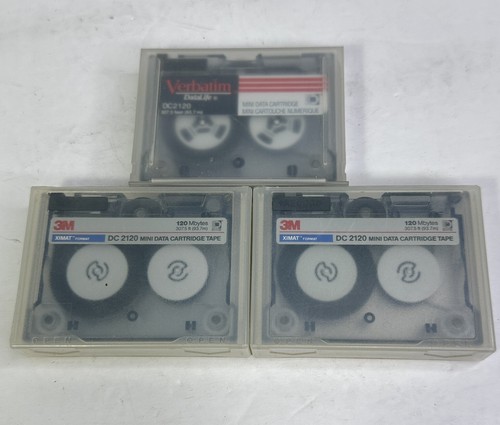 3M DC2120 Mini Data Cartridge 120 Mbytes Lot of 3 | eBay