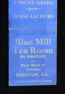 1930s Blue Mill Tea Room Mixed Drinks Steaks West Wood at Oakland ...