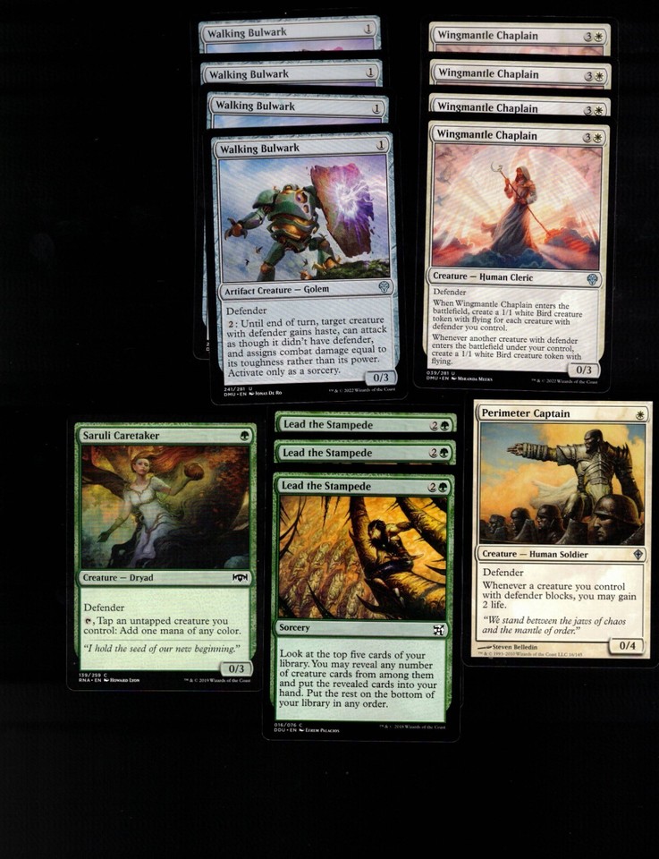 The Best Defense-60 Card Magic the Gathering deck-MTG-defender-walls ...