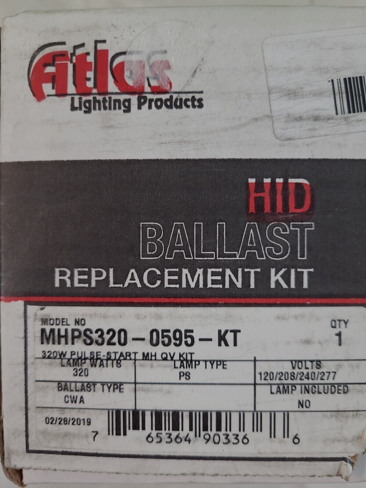 Atlas Lighting Products - MHPS320-0595-KT - Metal Halide Ballast ...