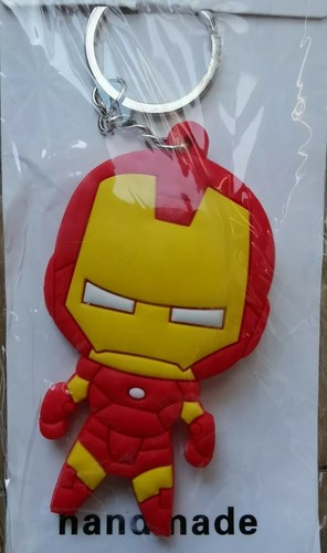 Iron Man Double Sided Rubber Key Ring | eBay