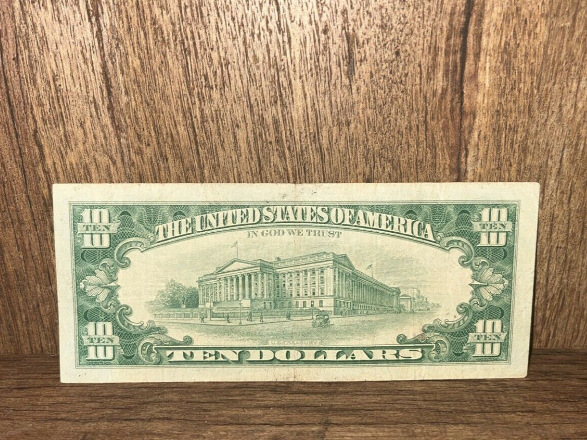 Ten Dollar Bill Back