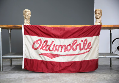 Oldsmobile GM Dealer Vintage Promo Car Banner Flag Sign Dealership 70's ...