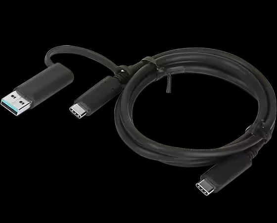 Genuine Lenovo Hybrid USB-C Cable with USB-A Adapter Cable 4X90U90618 ...