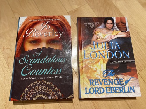 (2) LARGE PRINT/FONT Hardcover Romance Novel Book Lot | eBay