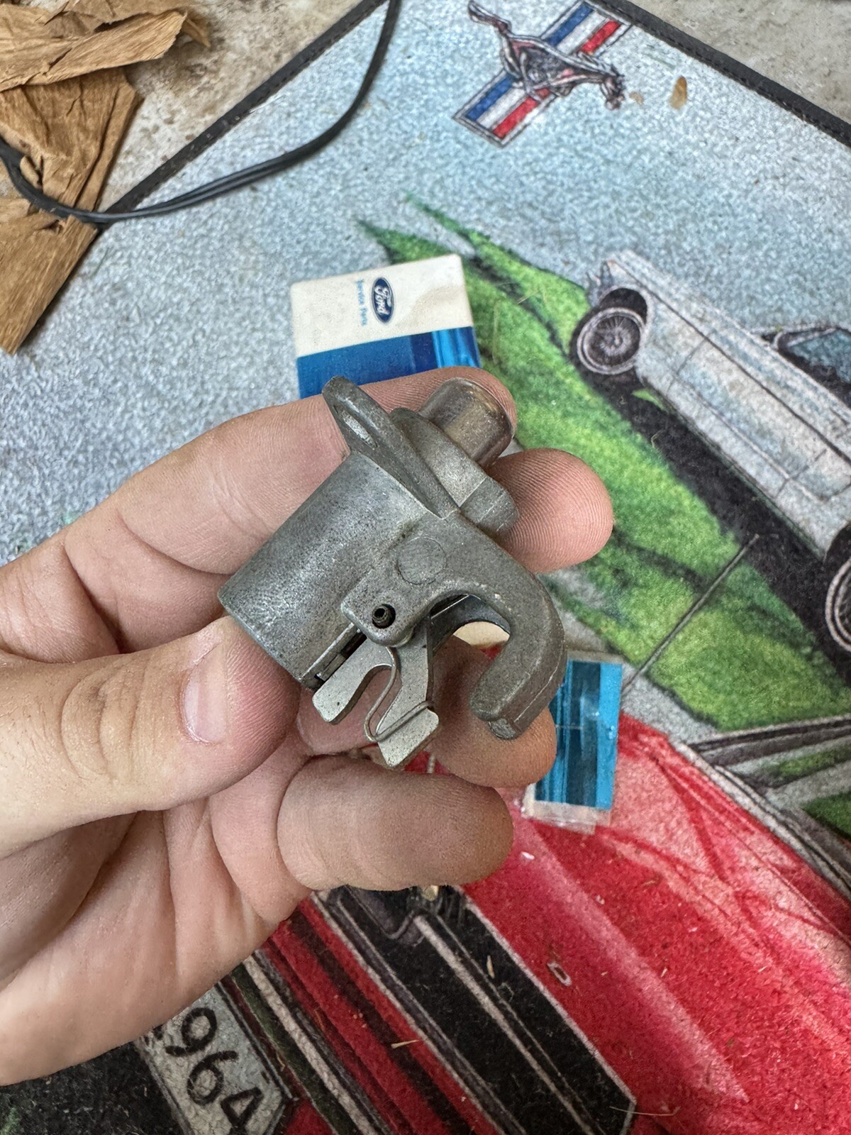 NOS 1969-1973 FORD MUSTANG 1970 1971 TORINO GLOVE COMPARTMENT KEY ...