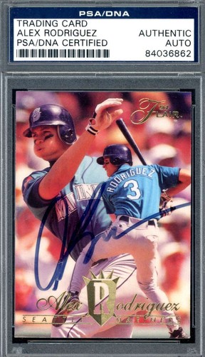 Alex Rodriguez PSA DNA Signed 1994 Fleer Flair Rookie Autograph | eBay