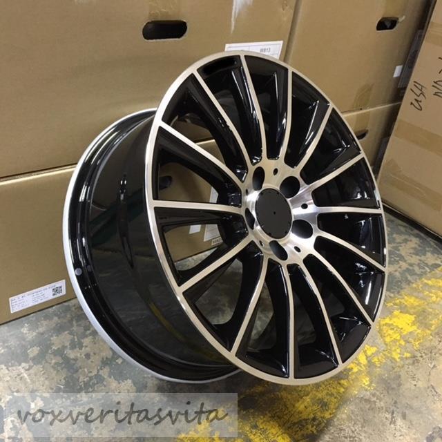 17" AMG STYLE BLACK WHEELS RIMS FITS MERCEDES BENZ W204 W205 C250 C300 ...