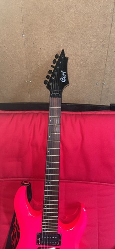 neon pink cort x250 electric guitar | eBay UK