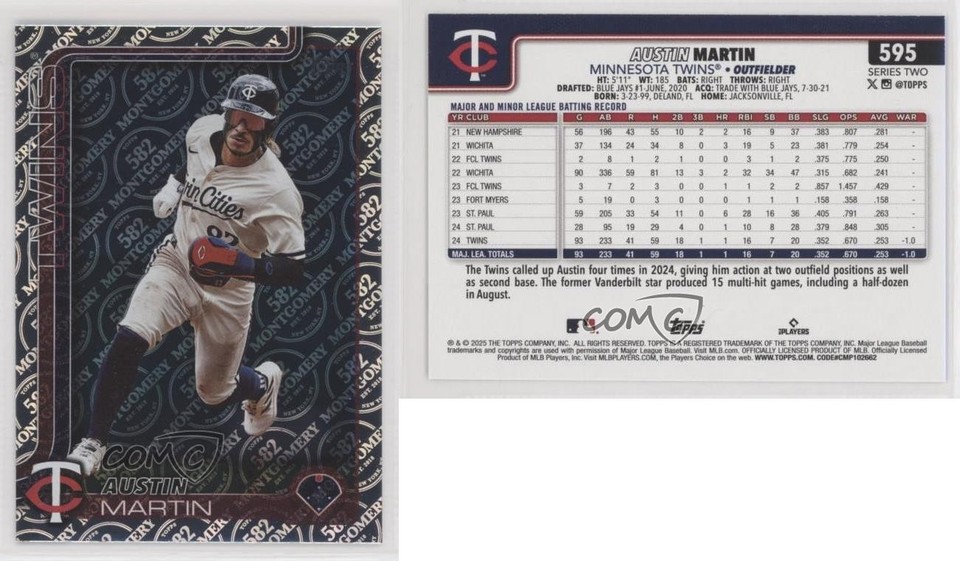 2025 Topps Series 2 582 Montgomery Club Austin Martin #595 14dq | eBay