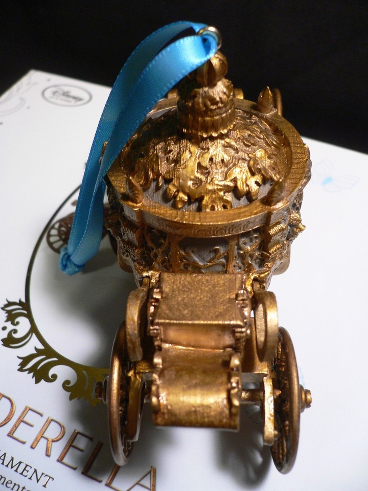 CINDERELLA~GOLD COACH~Action~Film~Princess~ORNAMENT+BOX~NWT~Disney ...