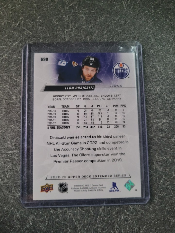 2022-23 UD Extended Series Base All-Star Team #690 Leon Draisaitl | eBay