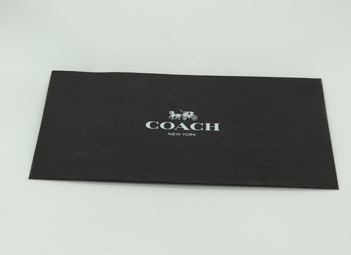 Authentic Coach Paper Receipt Holder Gift Card Envelope Folder 8.75" x ...