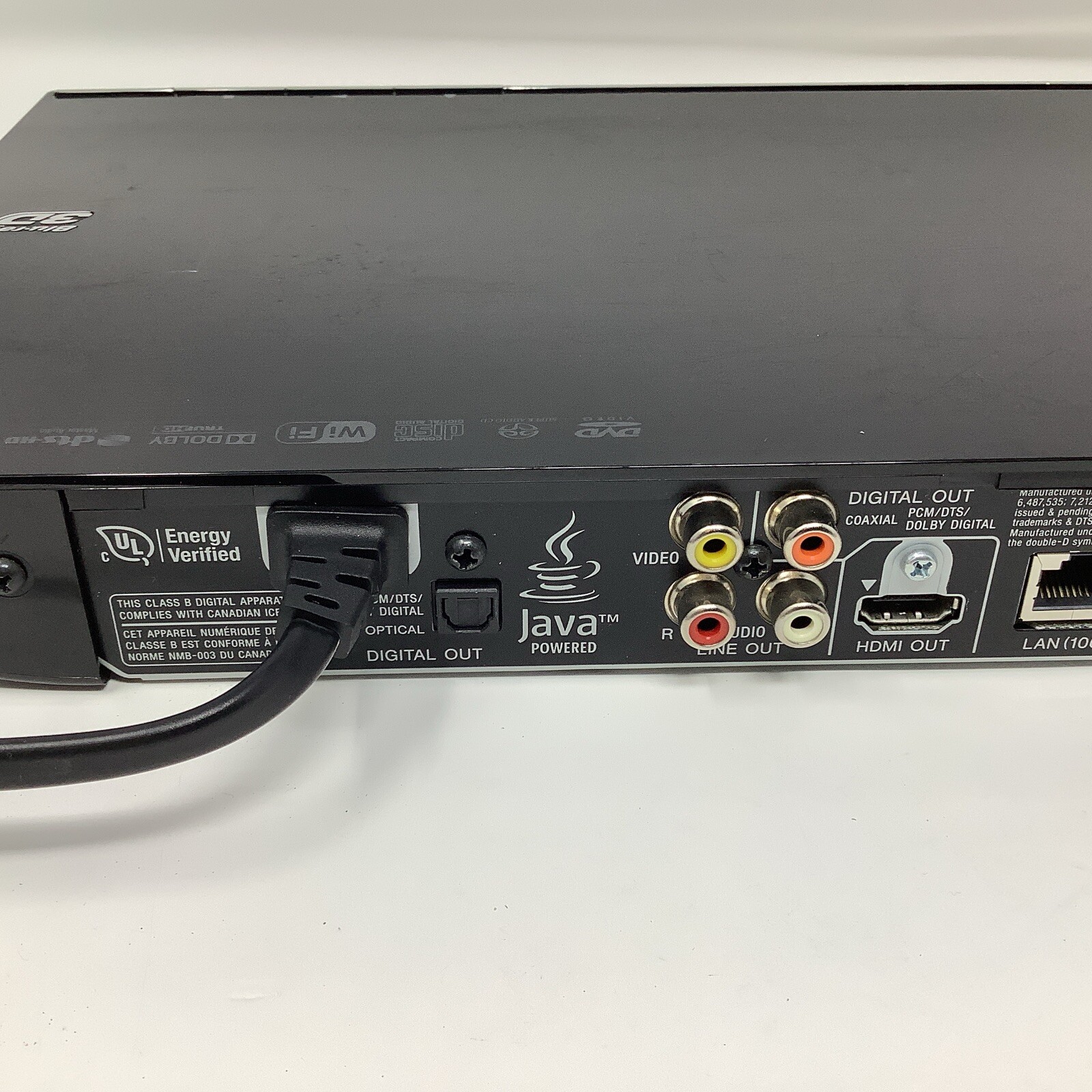 SONY Smart 3D Blu-Ray DVD Player Wifi Internet Streaming USB Input HDMI ...