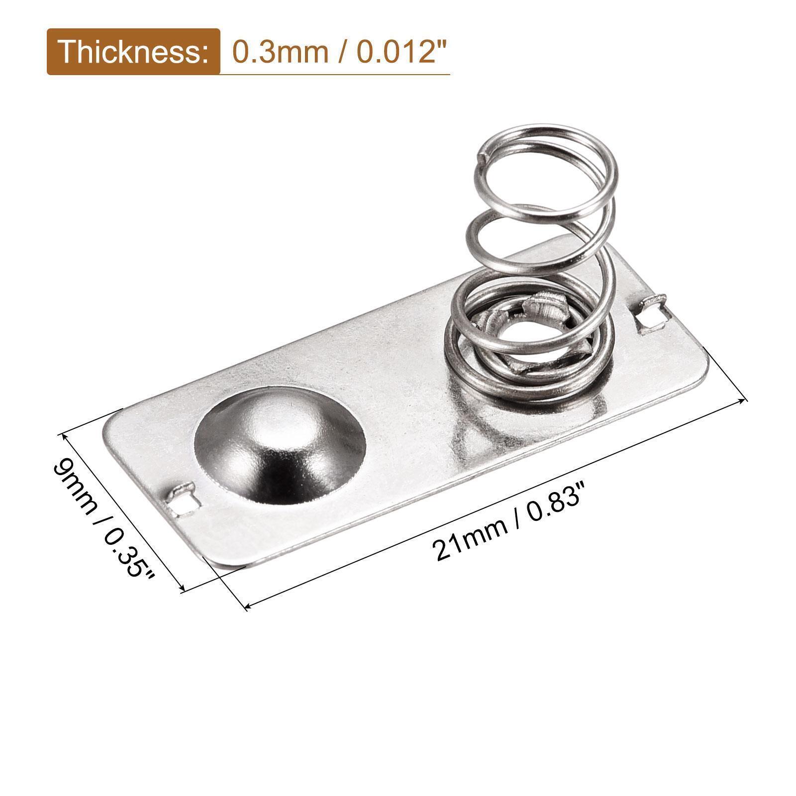 10pcs Battery Spring Plate AAA Contact Nickel Plated 21mm x 9mm for DIY ...