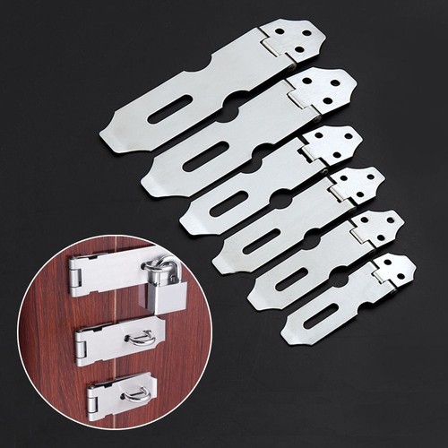 Stainless Steel Burglar-proof Hardware Padlock Gate Hasp Box Buckle ...