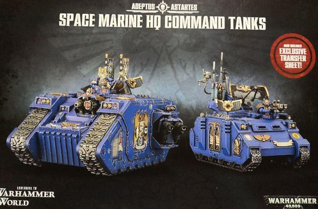 Warhammer 40K Space Marine HQ Command Tanks Rhino Primaris Land Raider ...