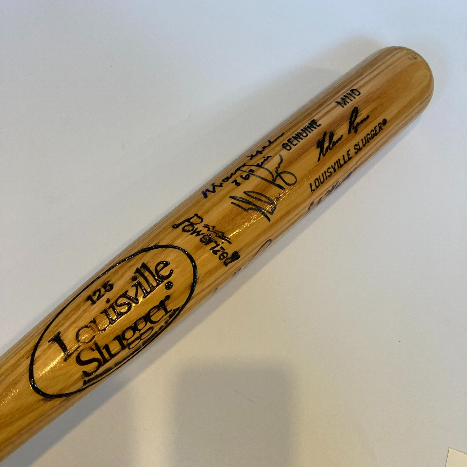 300 Win Club Signed Baseball Bat Nolan Ryan Warren Spahn JSA COA | eBay