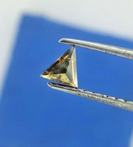 Brown diamond natural diamond 0.12tcw si1 triangle step cut for mother ...