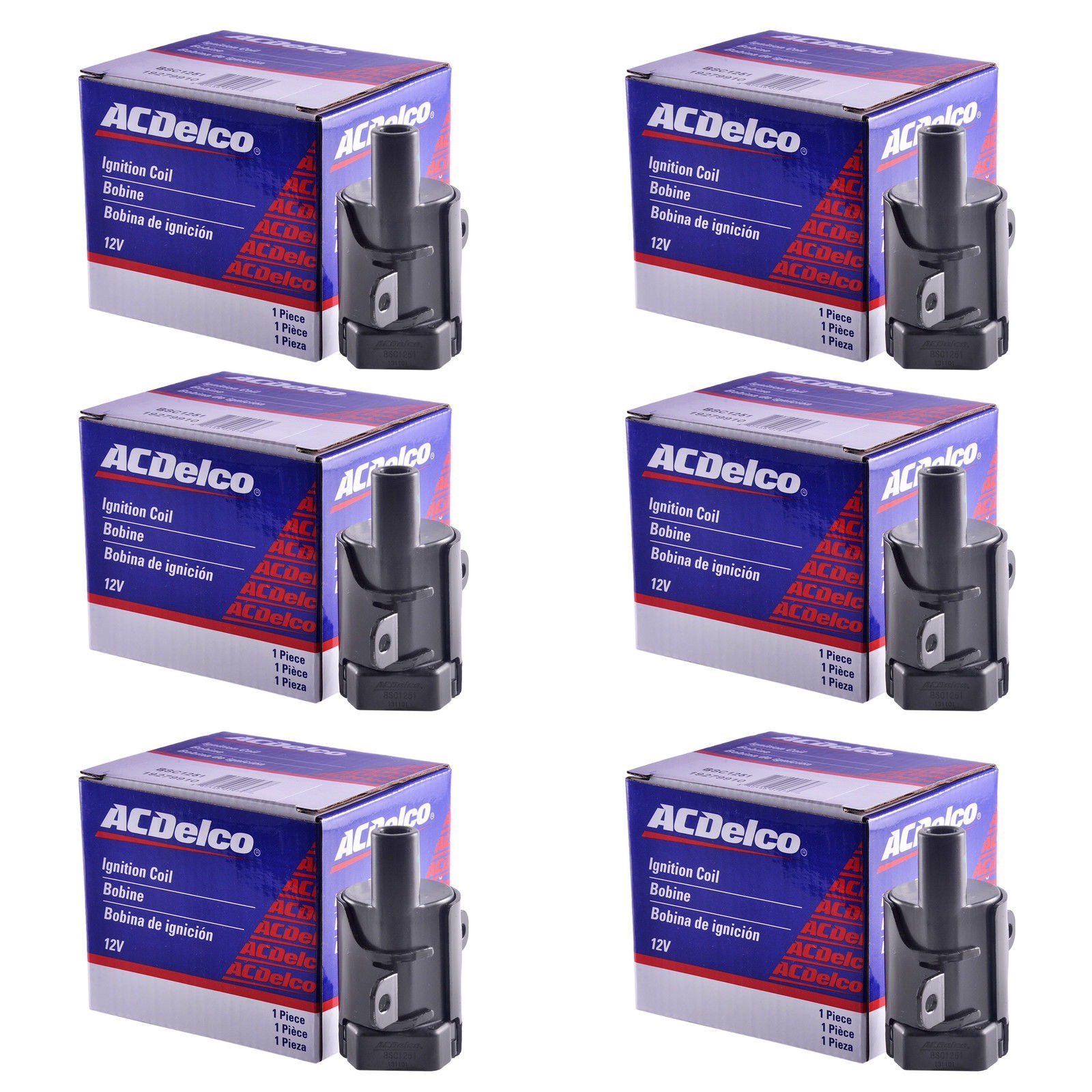 Set of 6 OEM Ignition Coils For LS2 LS4 LS7 Round Coil 2nd Design | eBay