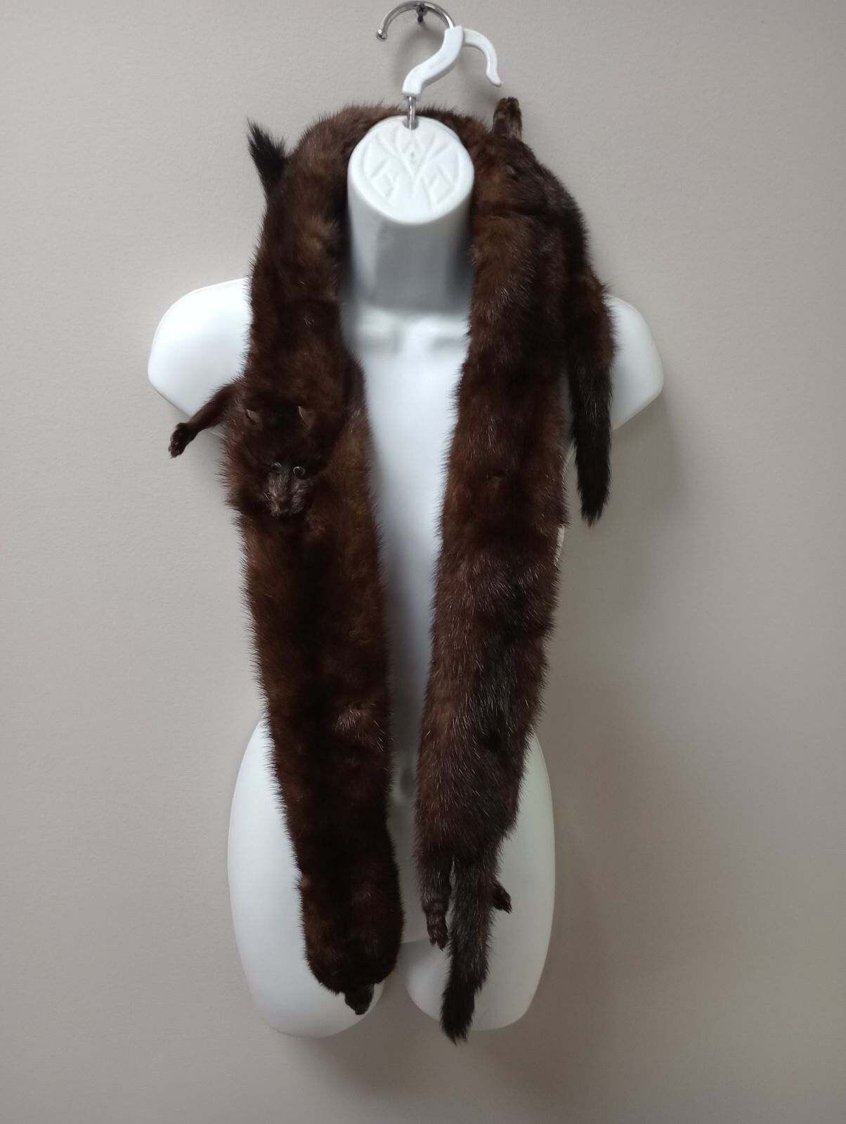 Vintage 1920s MINK FUR WRAP Full Body Mink Pelts, Sto… - Gem