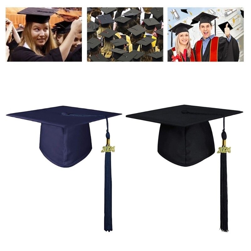 Graduation Caps Classical Graduate Costume for Adult Ceremony Party ...