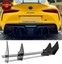 Gloss Black Rear Bumper Winglet Splitter Diffuser Fin For 19-Up Supra ...