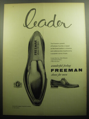 1958 Freeman Shoes Advertisement - Leader | eBay
