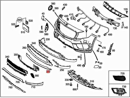 Genuine Mercedes BBDC X156 Cubierta Paragolpes área 1568851522 | eBay