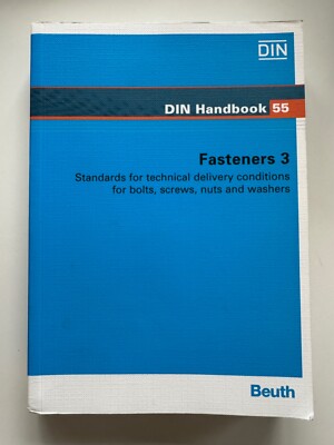 Fasteners 3 Standards for technical delivery bolts etc DIN HANDBOOK 55 ...