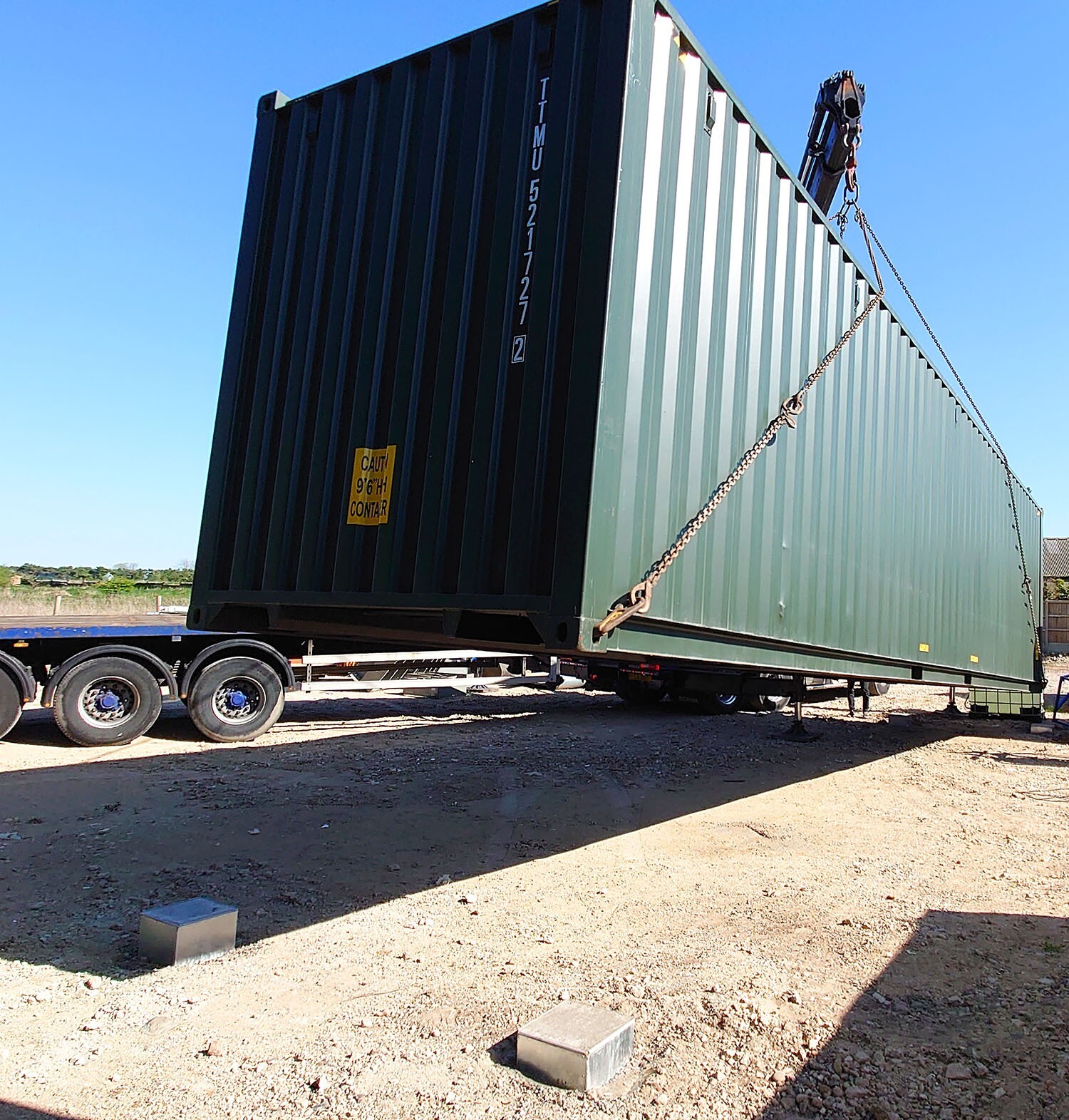 Shipping Container Foundation Concrete Base Mold Converted Shipping ...