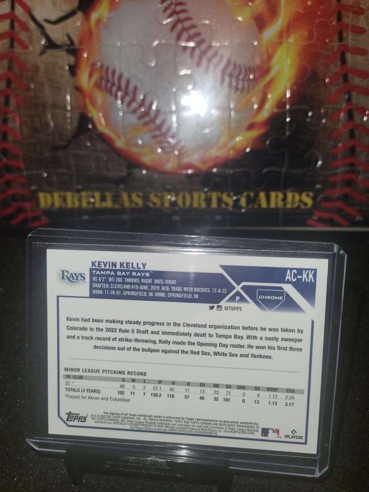 2023 TOPPS CHROME UPDATE #AC-KK KEVIN KELLY RC AUTOGRAPH ROOKIE AUTO | eBay