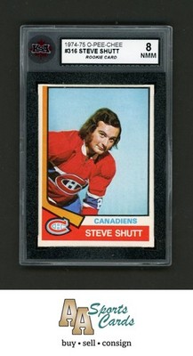 1974-75 O-PEE-CHEE HOCKEY #316 STEVE SHUTT ROOKIE RC KSA 8 (NMM) | eBay